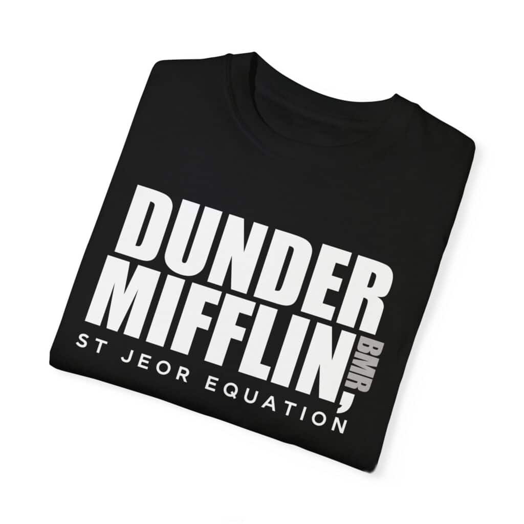 Dunder Mifflin St Jeor Equation T-shirt - Nutritioneering
